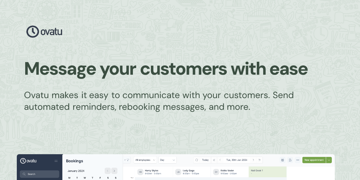 Message your customers with ease | Ovatu