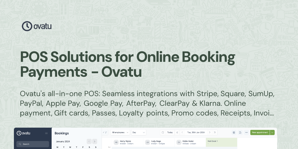 POS Solutions for Online Booking Payments - Ovatu | Ovatu